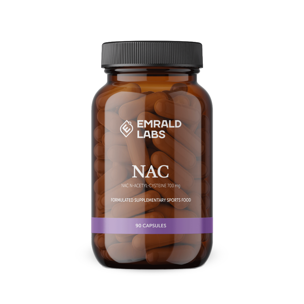 Buy NAC (N-Acetyl-Cysteine) Capsules by Emrald Labs Online – Supps R Us