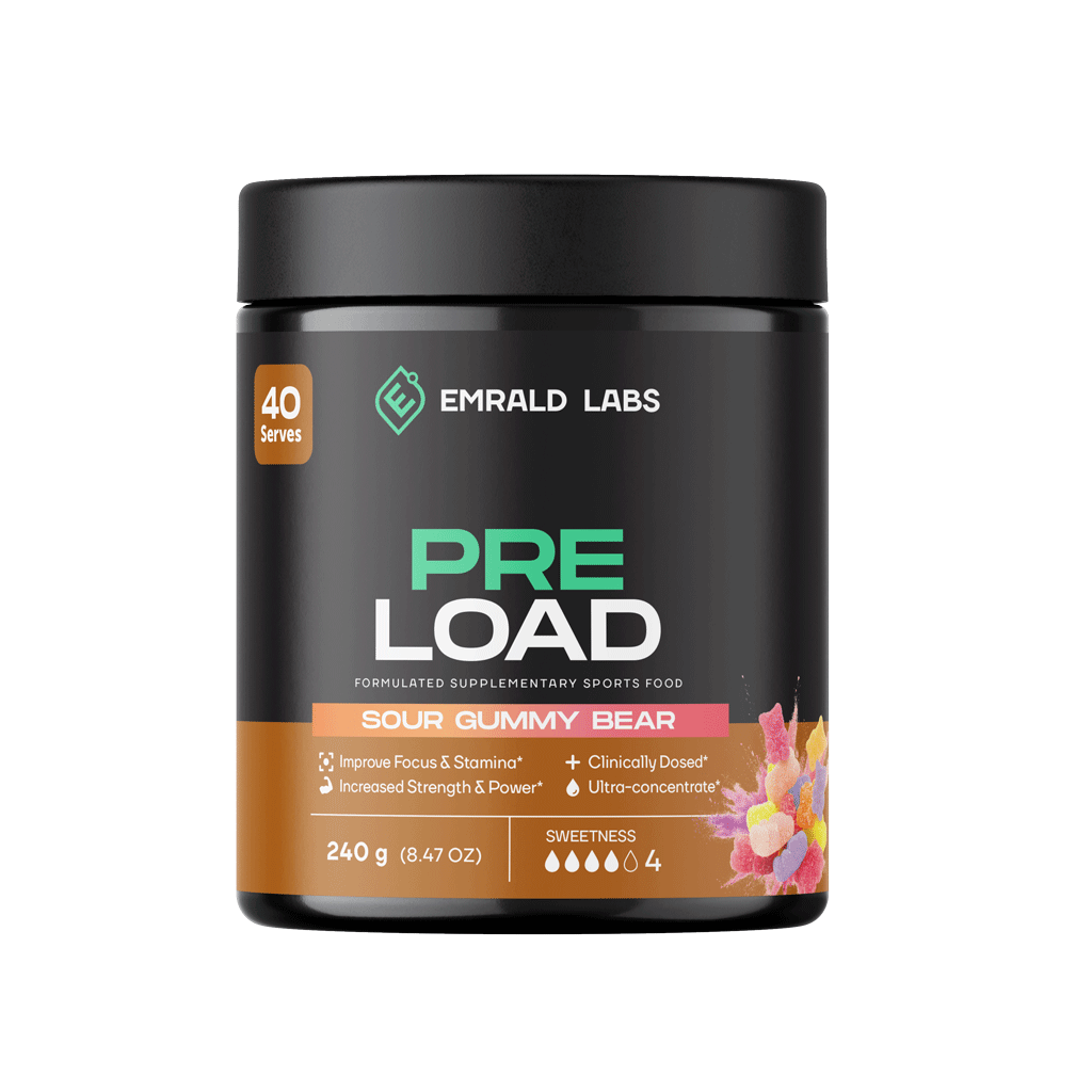 Buy Pre Load Pre-Workout Powder by Emrald Labs Online – Supps R Us