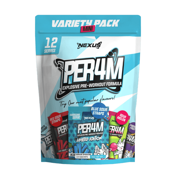 Buy Per4m Pre Workout Mini Variety Pack by Nexus online – Supps R Us